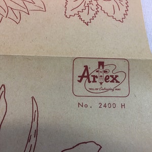 Vintage Artex Hot Iron Transfer Patterns for Textile Painting ...