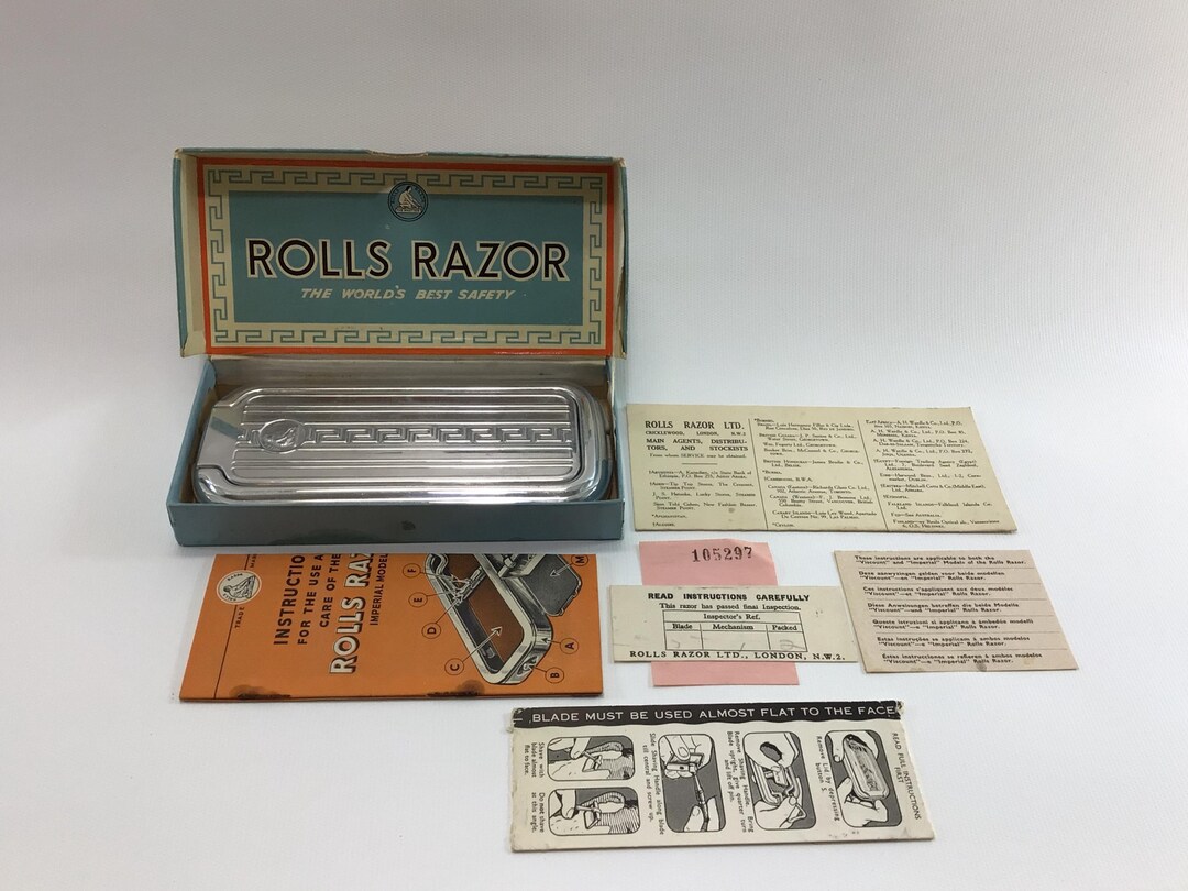 Rolls Razor Blade Stropper Antique Art Deco Nickel Chrome Finish Made ...