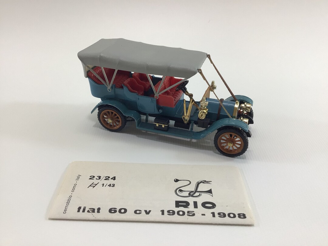 Rio 1/43 Scale 1908 Fiat 60 Cv Vintage Diecast Toy Automobile - Etsy