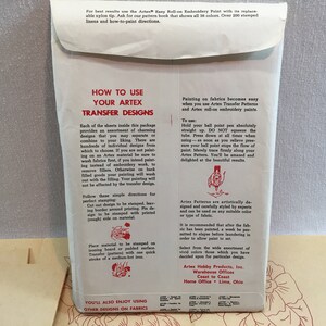 Vintage Artex Hot Iron Transfer Patterns for Textile Painting ...