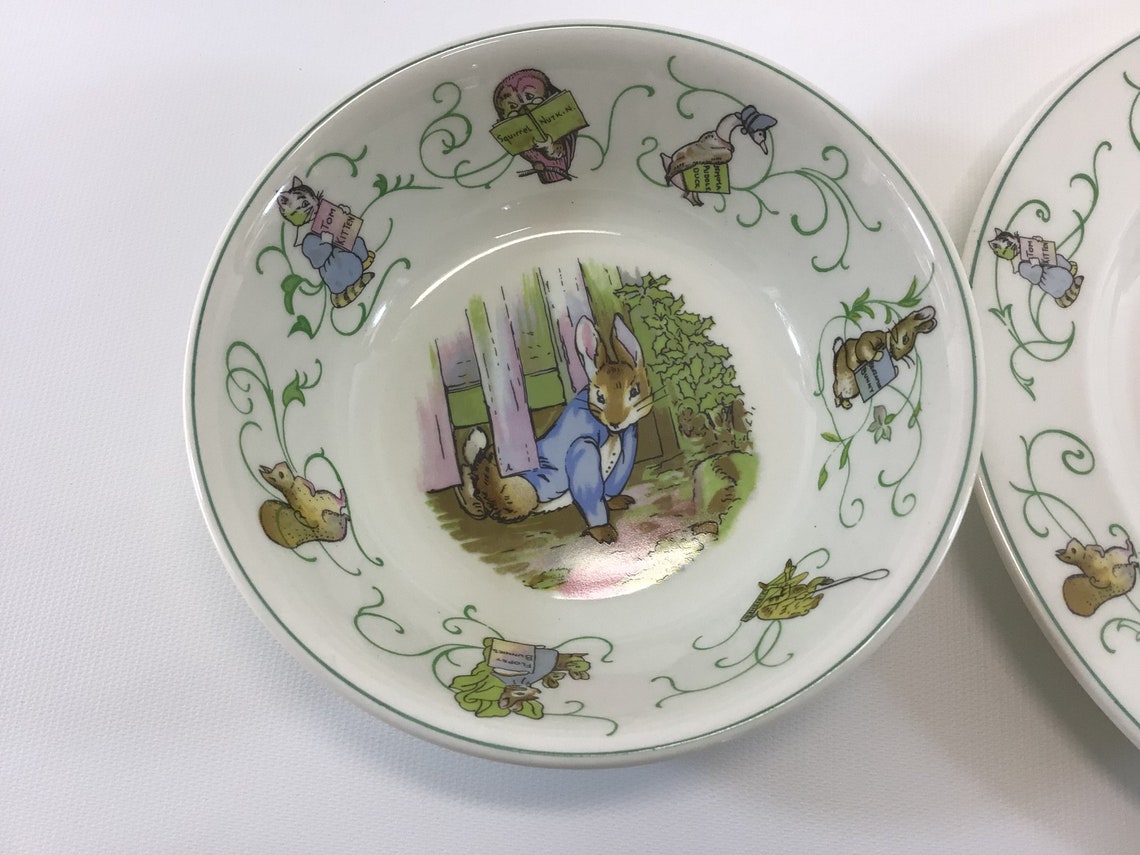 Beatrix Potter Peter Rabbit CM6466 3 Piece Dish Set 1950's - Etsy
