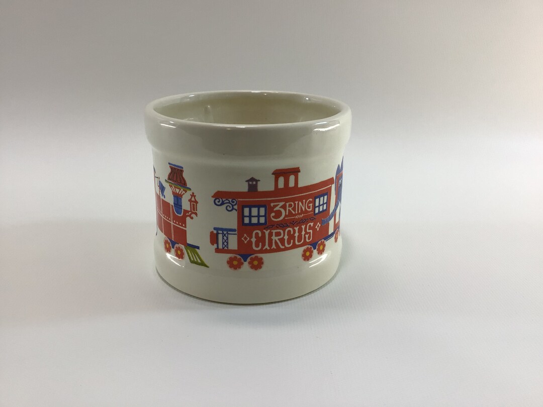 3 Ring Circus Train Ceramic Planter No 274 1980s Haeger Pottery Made in ...