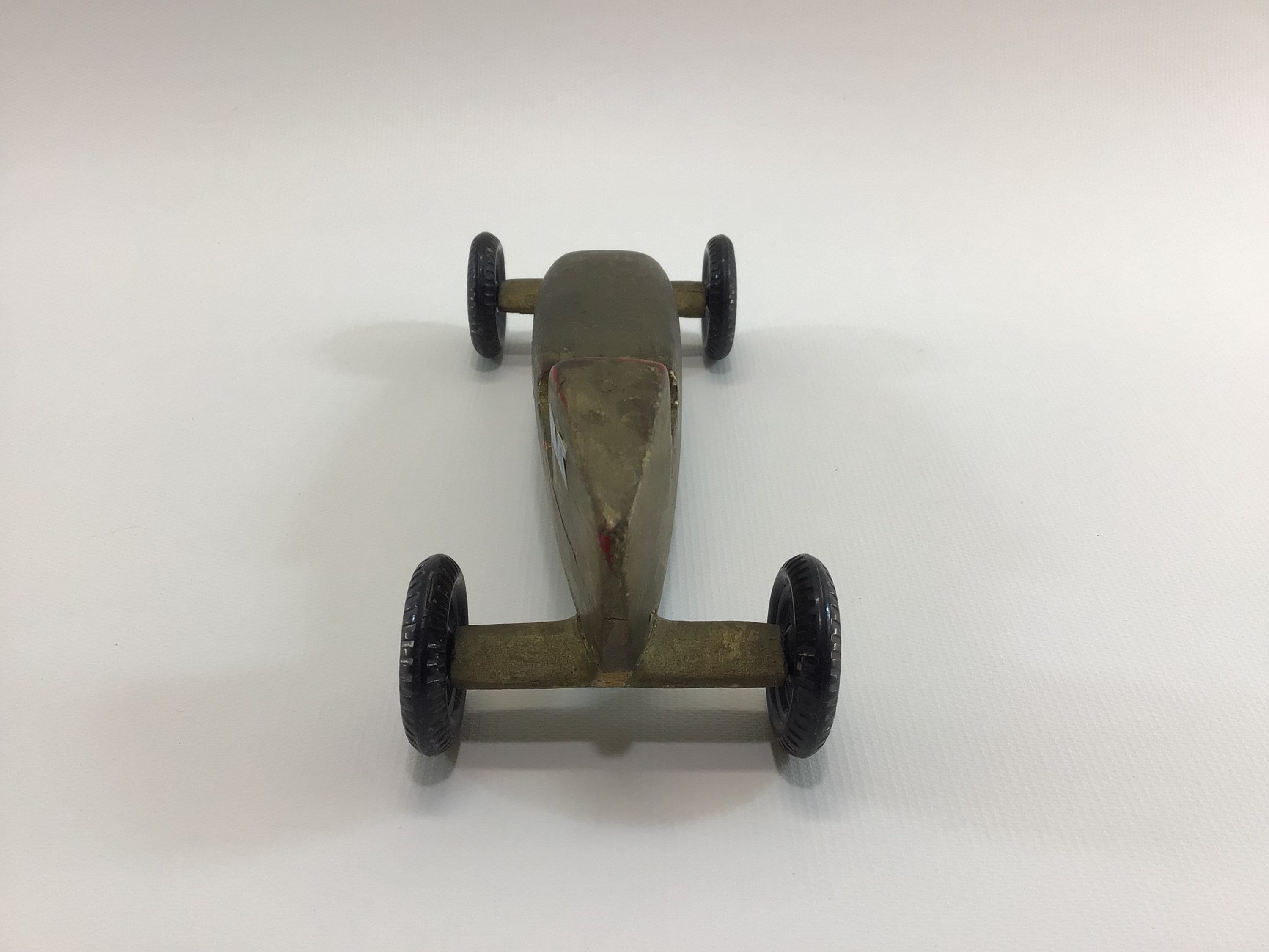 Early Pinewood Derby Race Car Gold Boattail Era Style Vintage - Etsy
