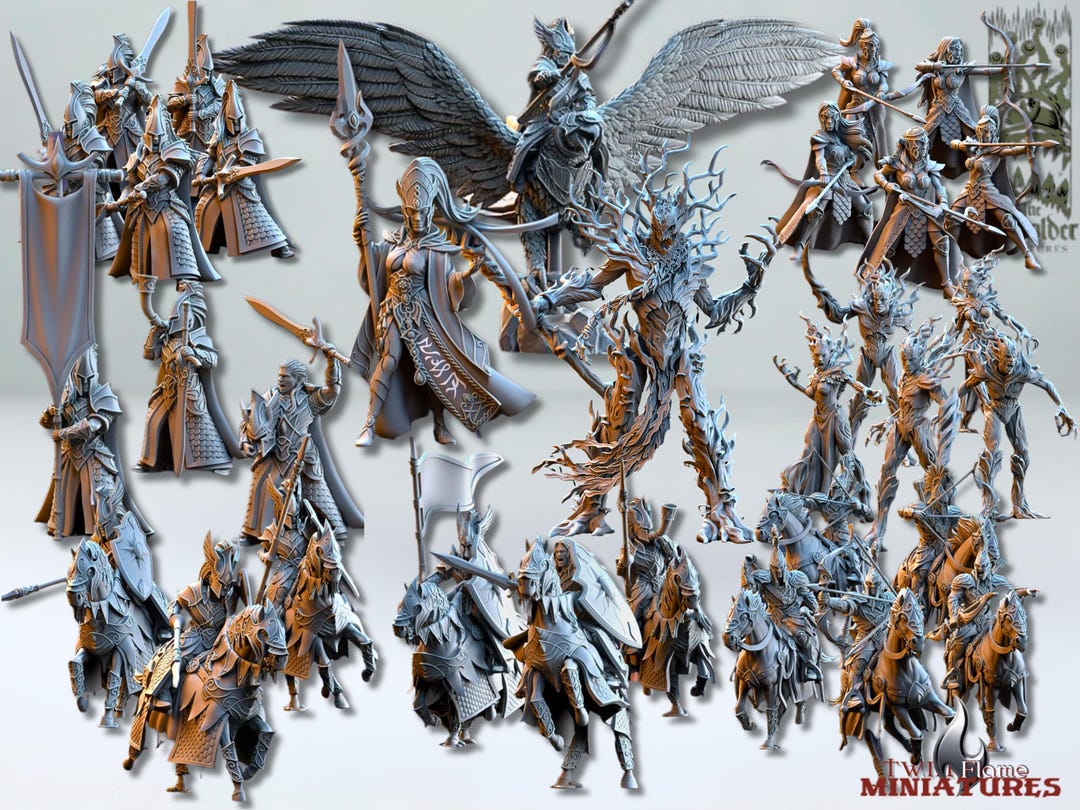 Elf Army | Elven Swordsmen, Archers, Cavalry & Command | Fantasy ...