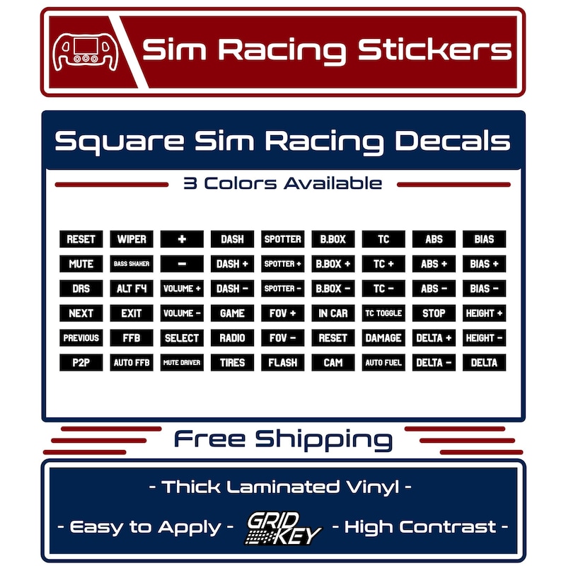Racing Button Box Labels - Etsy