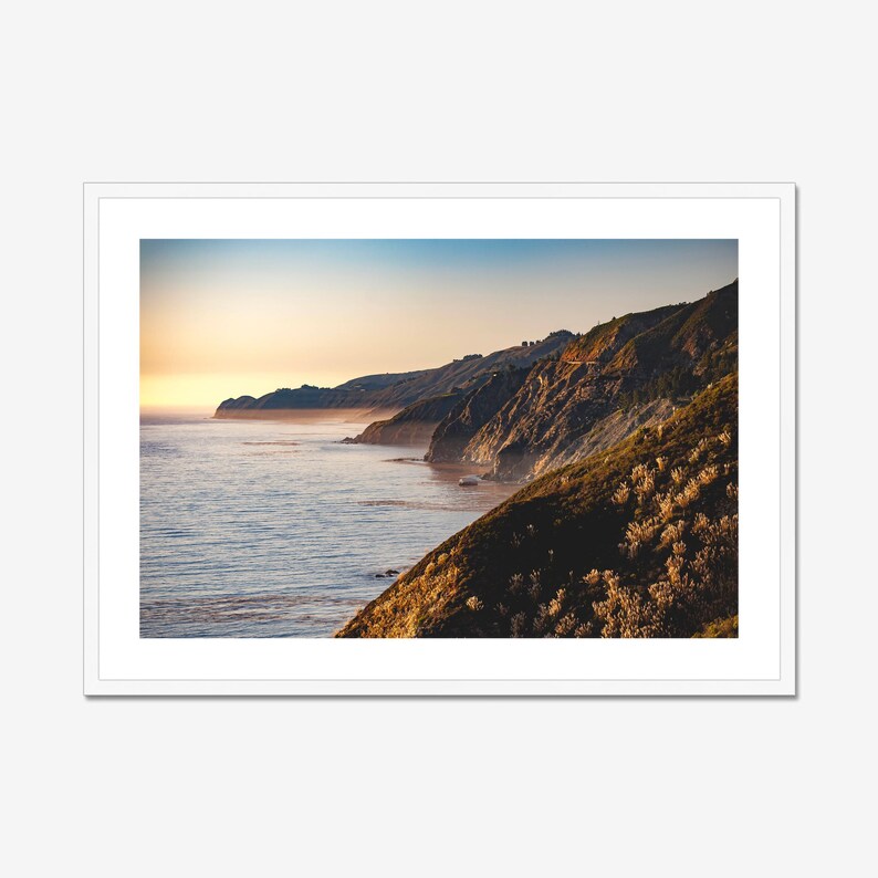 Big Sur Sunset Print: California Coastal Landscape Photography - Etsy
