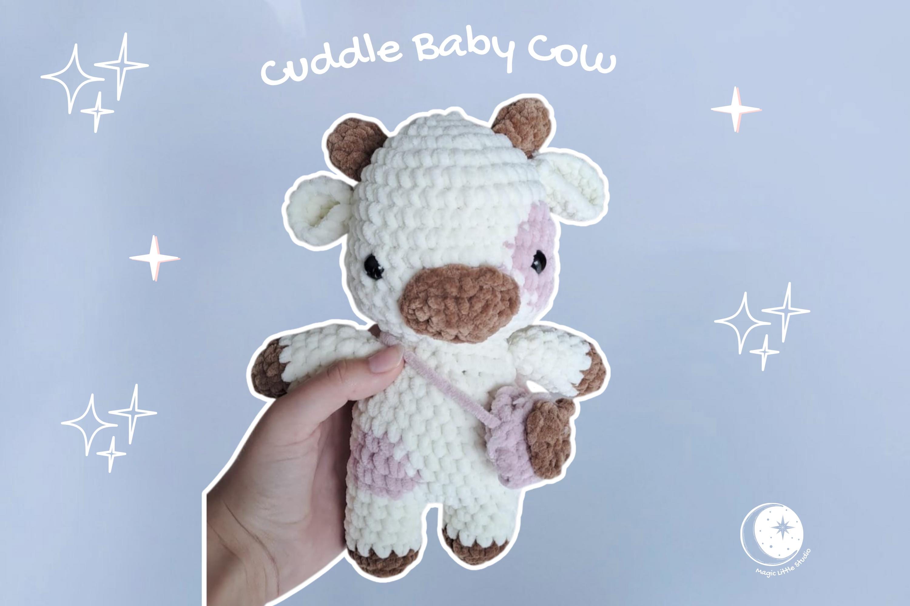 Cuddle Cow Crochet Pattern: Velvet Yarn Amigurumi (PDF Pattern) - Etsy