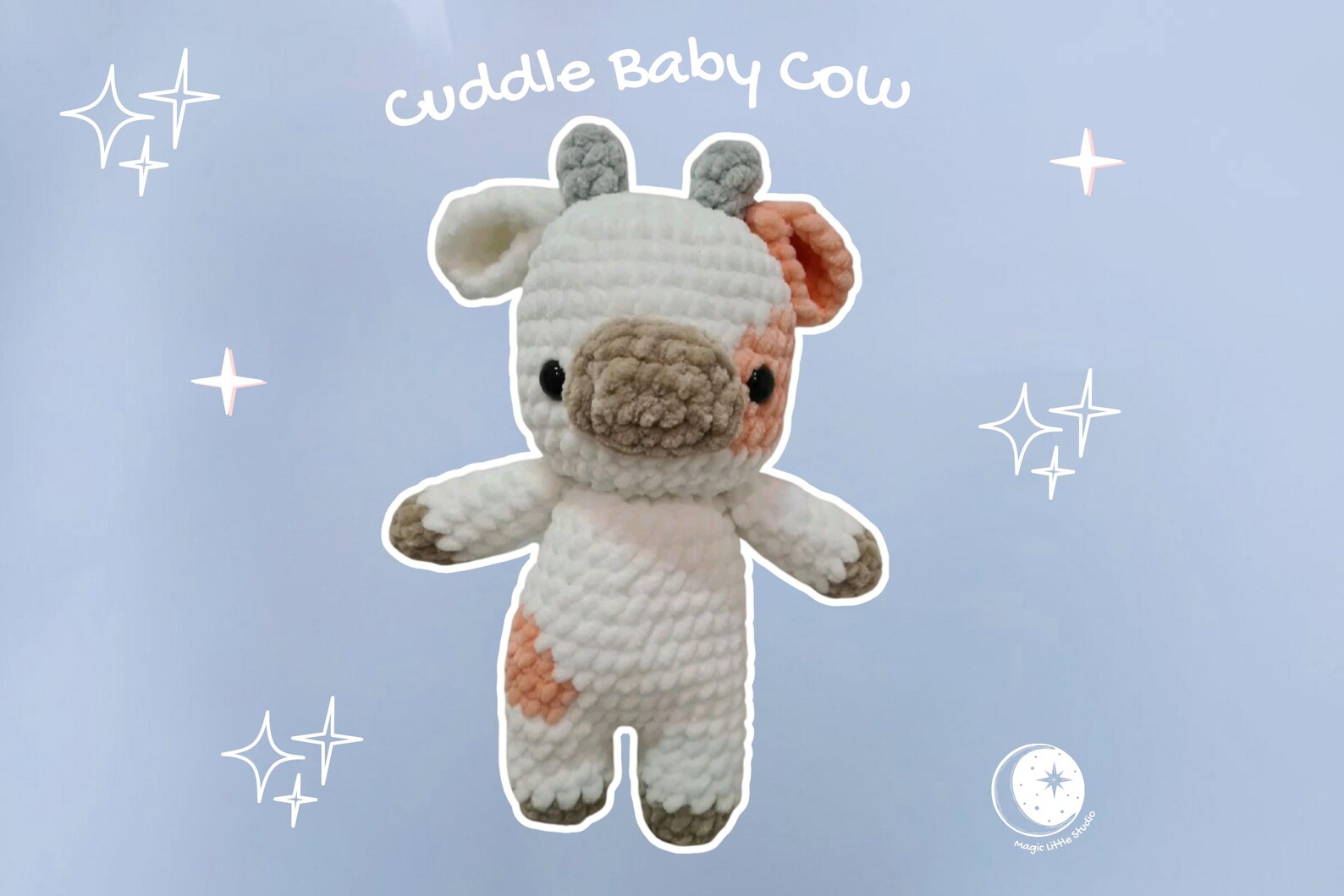 Cuddle Cow Crochet Pattern: Velvet Yarn Amigurumi (PDF Pattern) - Etsy