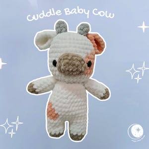 Cuddle Cow Crochet Pattern: Velvet Yarn Amigurumi (PDF Pattern) - Etsy