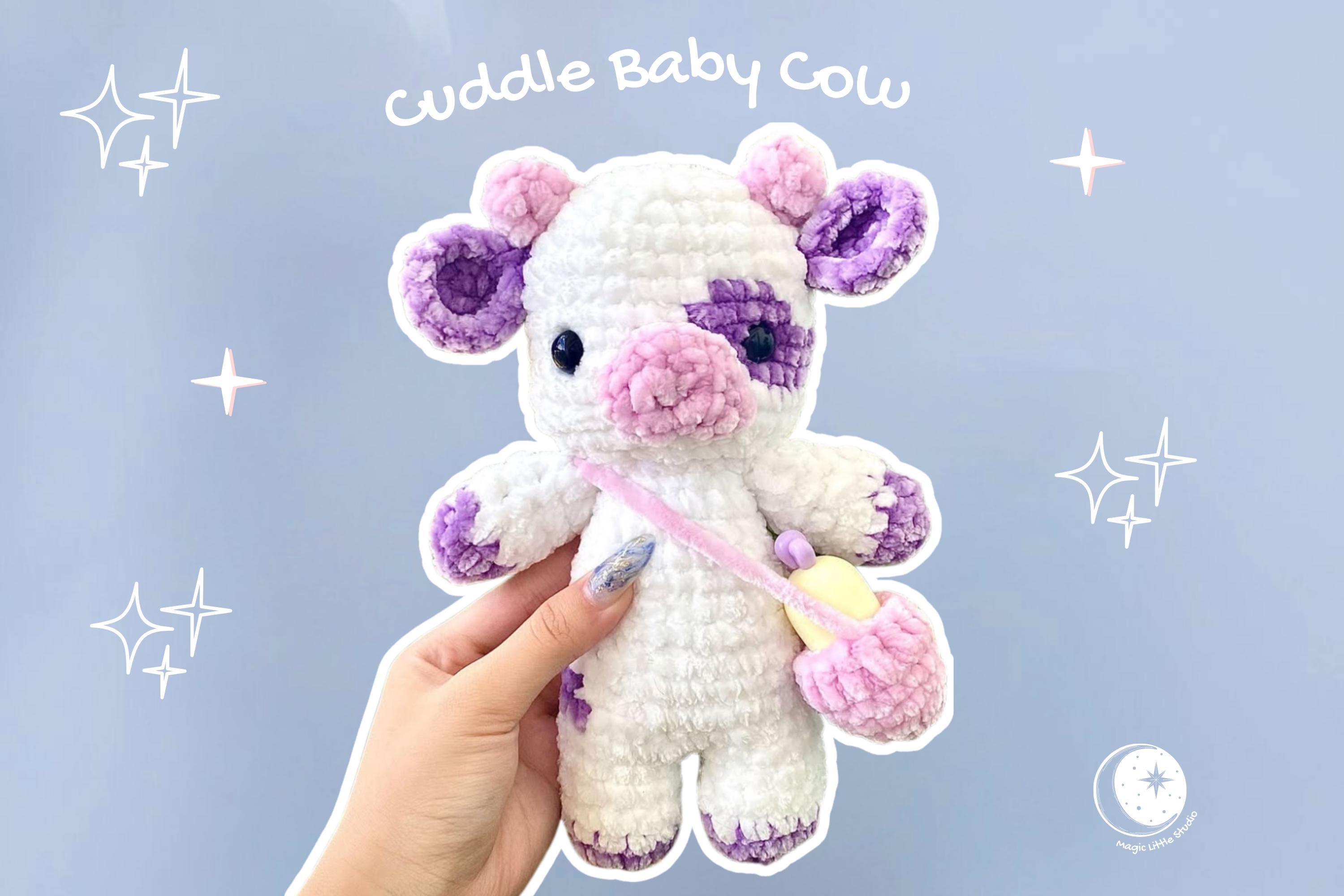 Cuddle Cow Crochet Pattern: Velvet Yarn Amigurumi (PDF Pattern) - Etsy