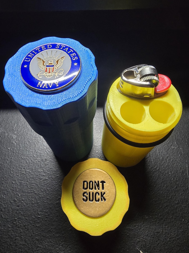 Double Joint & Bic Cigarette Holder Pre-roll Stash Waterproof Airtight Case Choose Color Custom ...