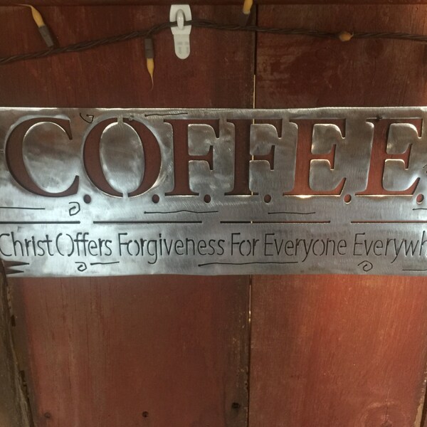 Coffee Christ Sign - Etsy
