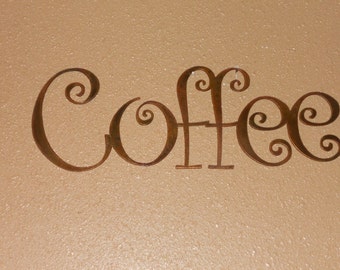 Metal Coffee Sign. Kitchen Art Metal Art. Hanging Metal Art - Etsy