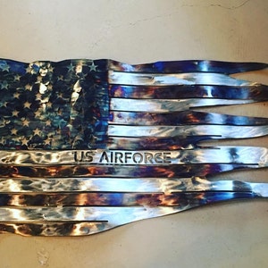 Rustic Metal Flag 27 x 48 Salvaged Barn Metal | Etsy