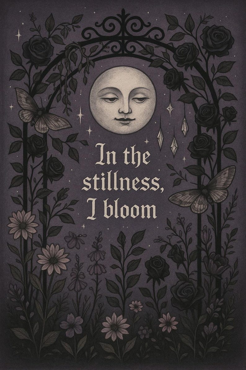 Whimsigoth Moon Garden | Motivational Printable Wall Art | ‘in the ...