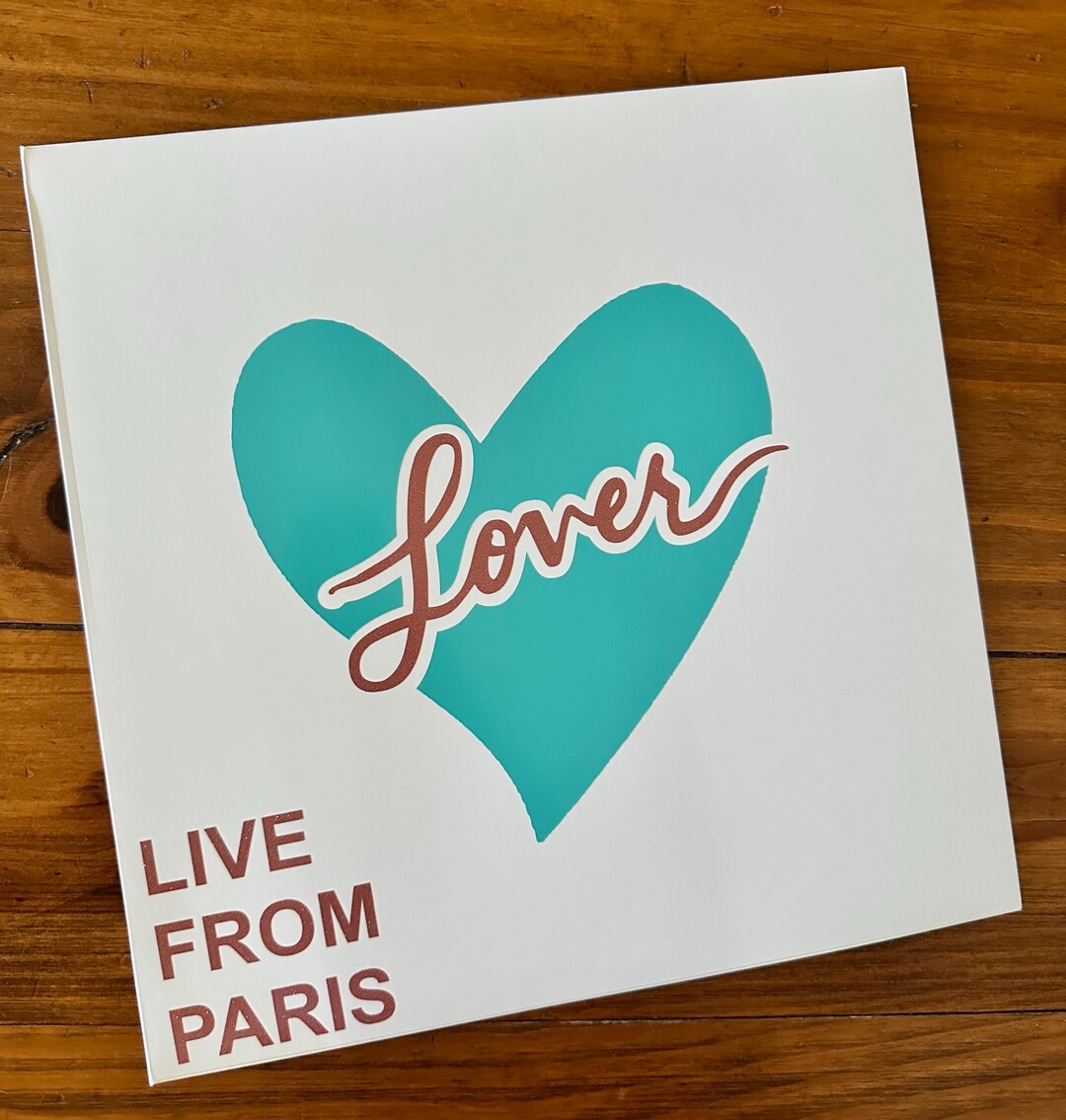 Lover Live in Paris Custom Vinyl Sleeve LLFP Heart Shaped Protective ...