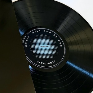 Custom Vinyl Record Center Label – 12" Sign or Guestbook – Wedding ...