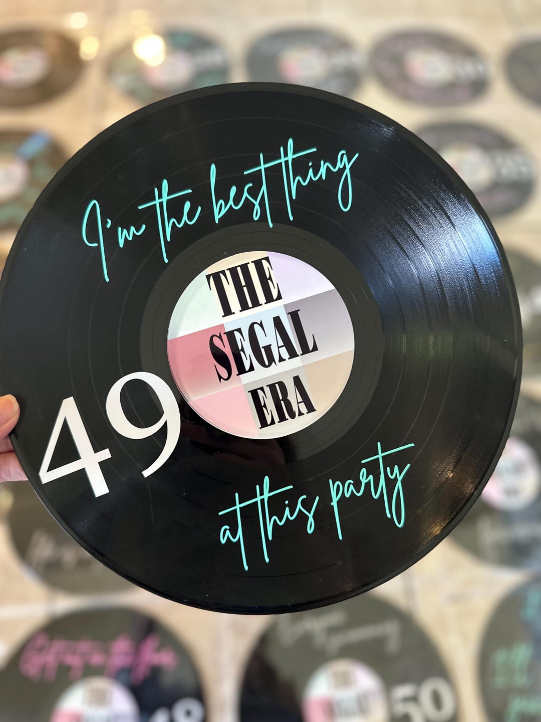 Vinyl Record Table Numbers for Events, Custom Record Song Lyric ...