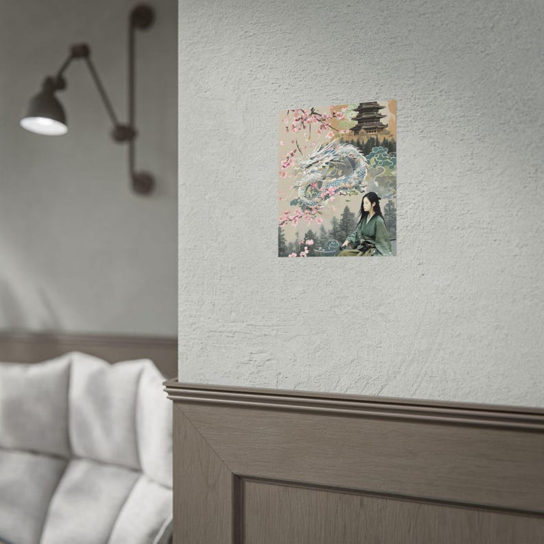 Serene Asian Art Rolled Poster - Perfect for Home Decor, Wall Art, Gift ...