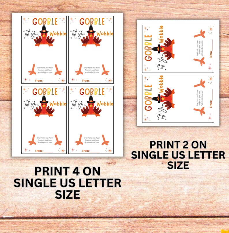 Gobble Till You Wobble Tags | Editable Thanksgiving Treat Tag | Instant ...