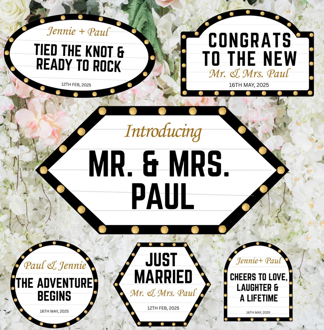 Bottle Service Sign for Wedding - Customizable Marquee VIP Reception ...