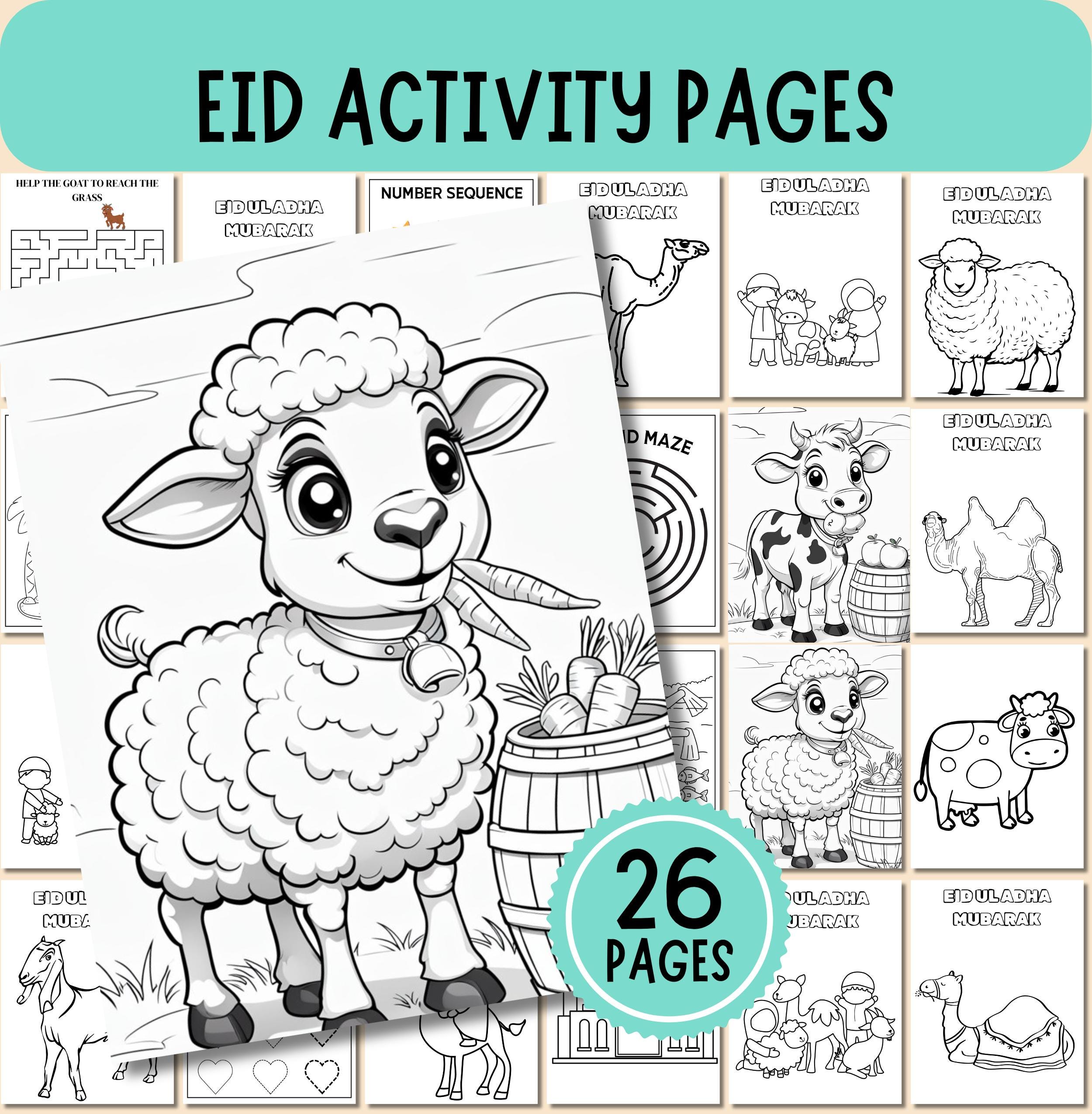 Eid Ul Adha Activity, Eid Activity Printable, Hajj Kids Activity, Eid ...