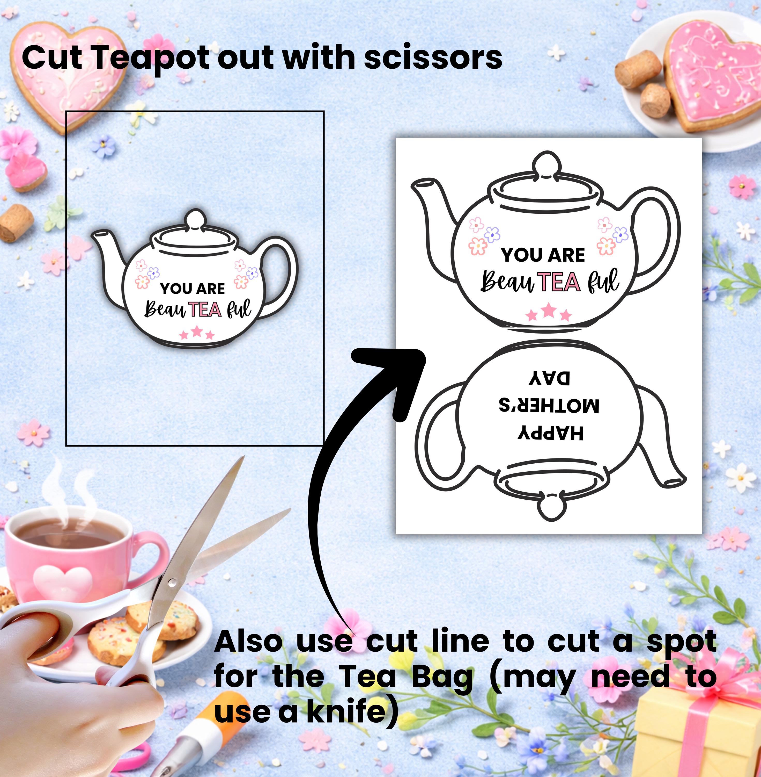 Printable Mother's Day Teapot Craft Children Kids Sunday School Church ...