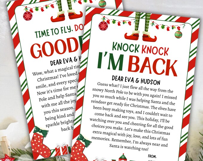 Printable Elf Letter & Activity Cards | Christmas Elf Kit (digital ...