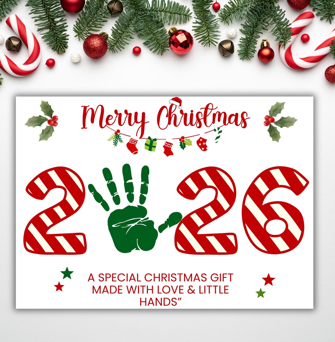 Christmas Handprint Craft 2025: Holiday Memory Keepsake (digital ...