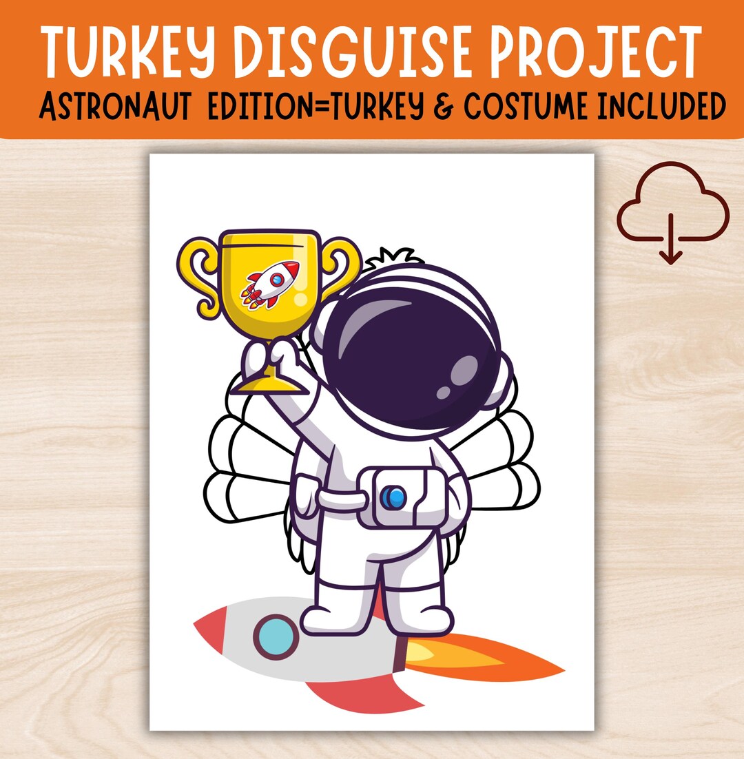 Plantilla imprimible para disfraz de pavo - Disfraz de astronauta ...