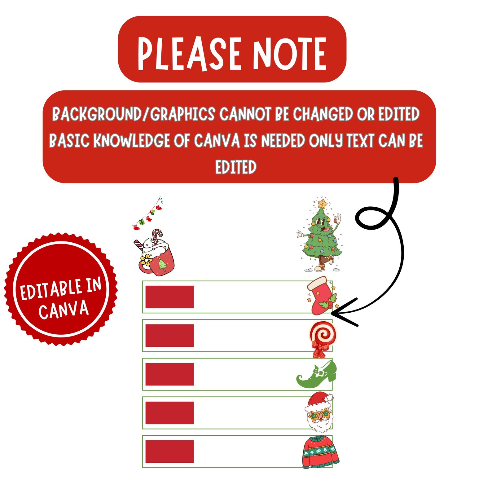 Christmas Spirit Week Flyer: Editable School Holiday Schedule (canva ...