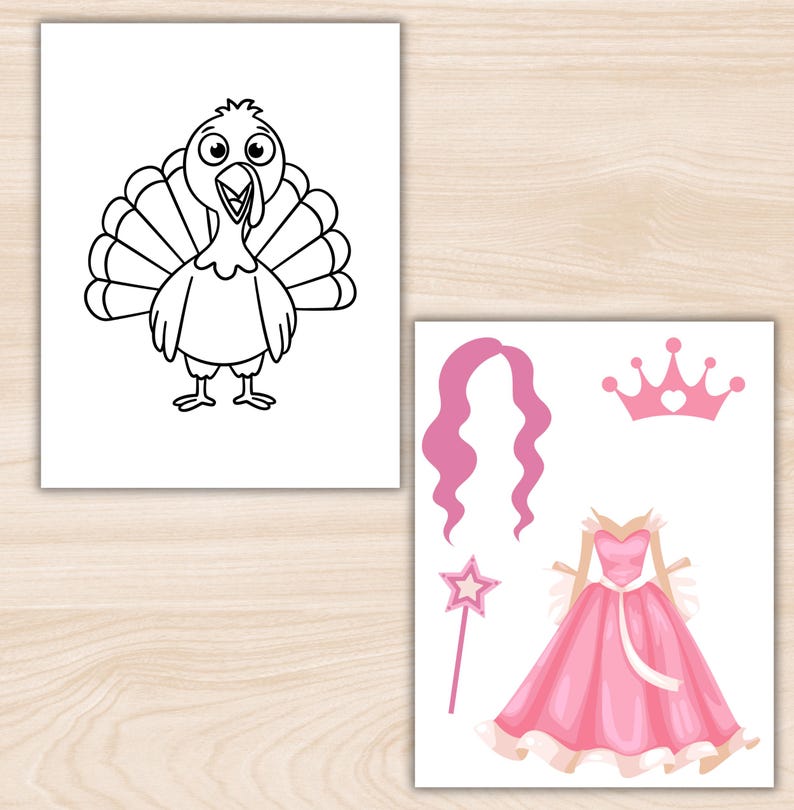 Turkey Disguise Printable - Princess Costume - Thanksgiving School ...