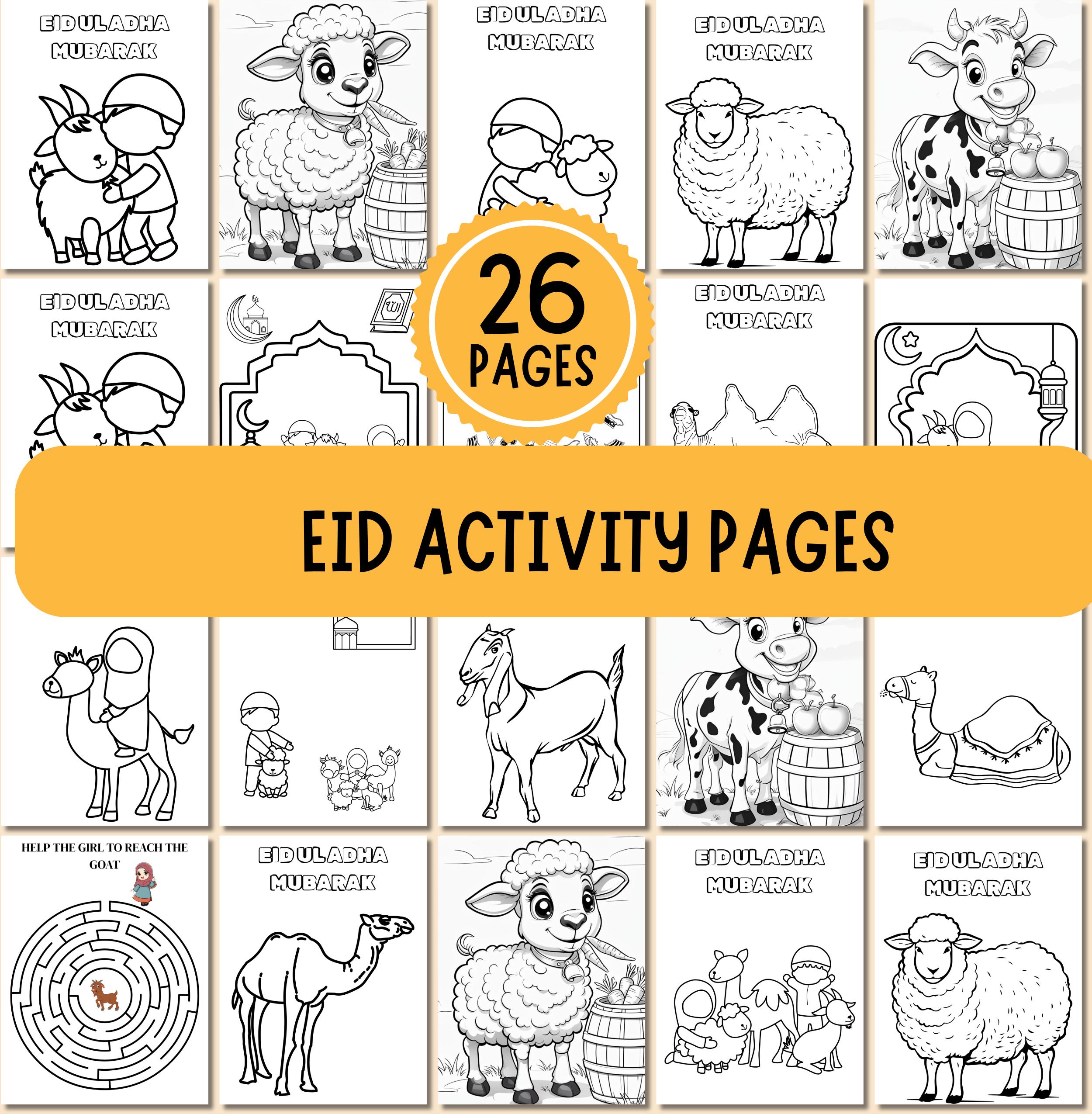 Eid Ul Adha Activity, Eid Activity Printable, Hajj Kids Activity, Eid ...