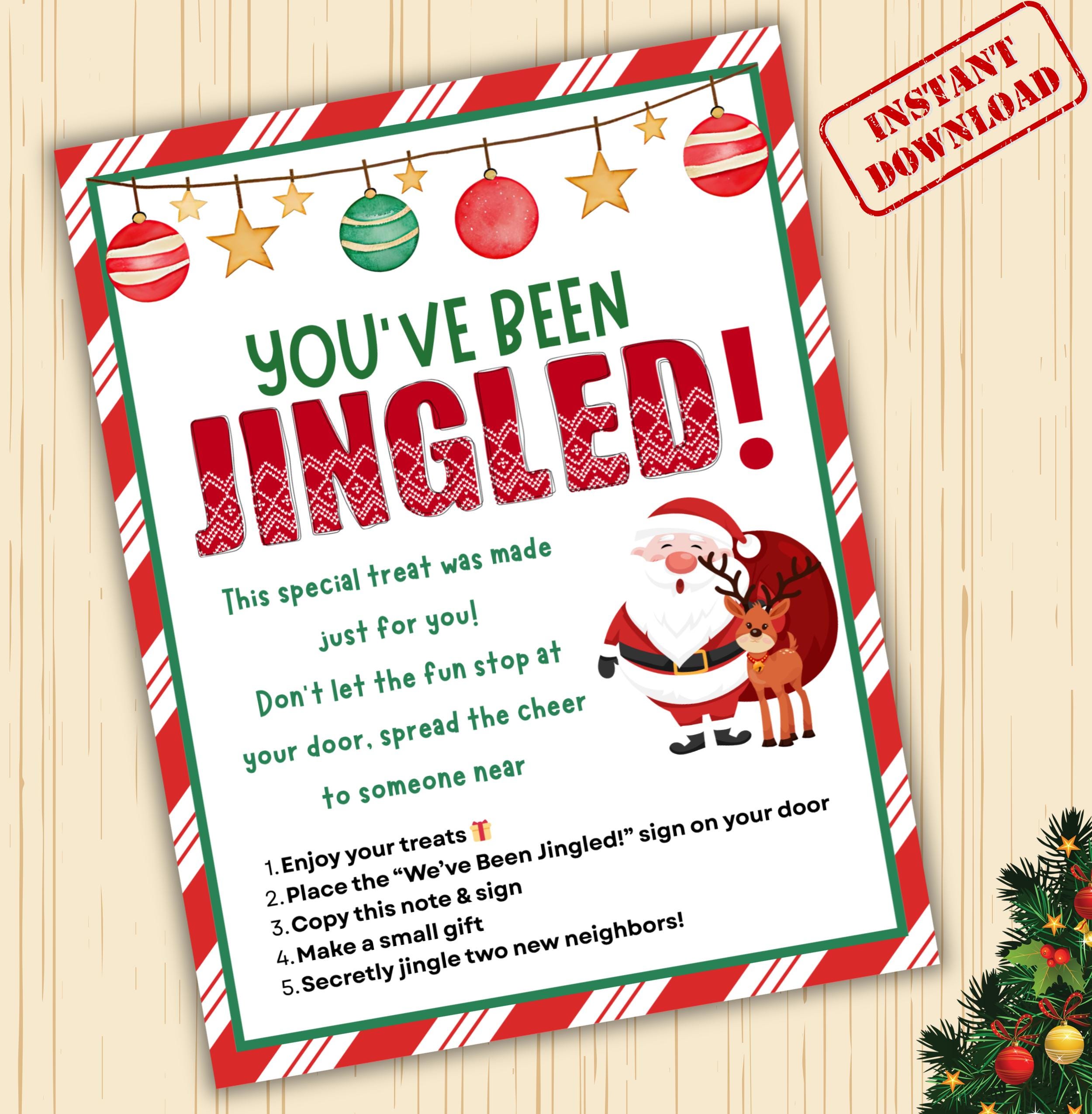 Editable You've Been JINGLED Printable |i Have Been JINGLED Tag ...