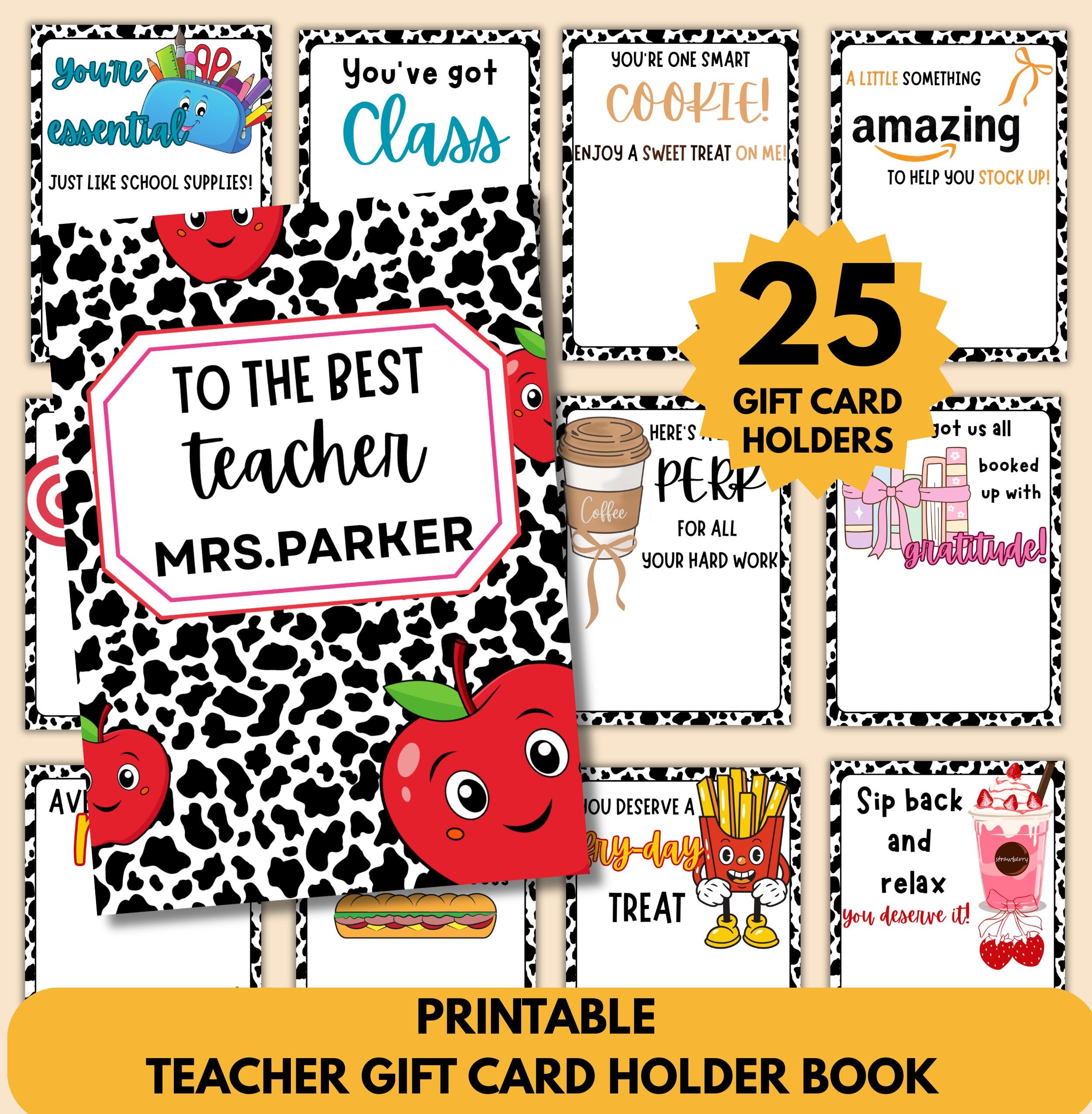25 Trendy Teacher Appreciation Gift Card Holder Book, Back to School ...