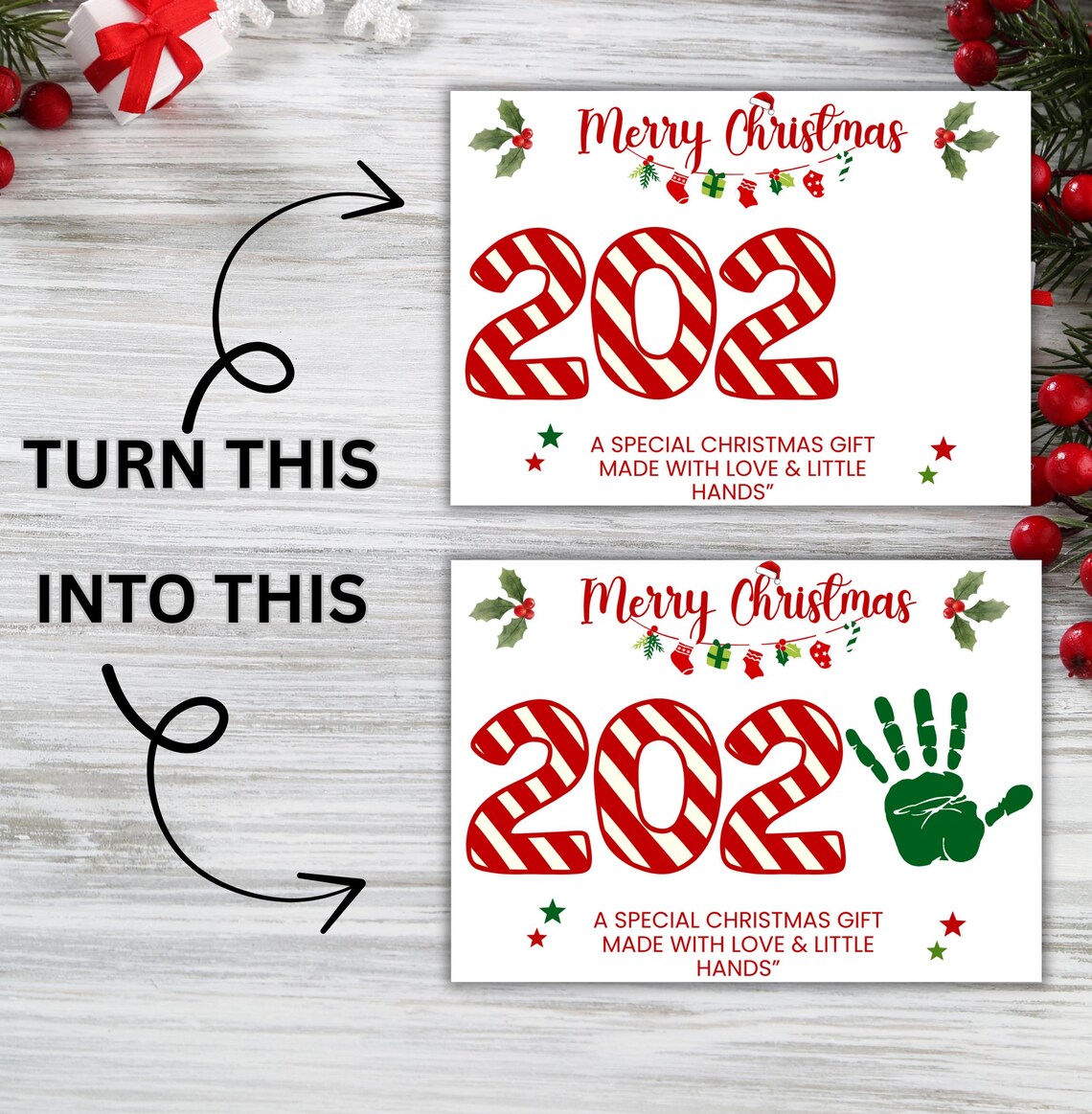 Christmas Handprint Craft 2025: Holiday Memory Keepsake (digital ...