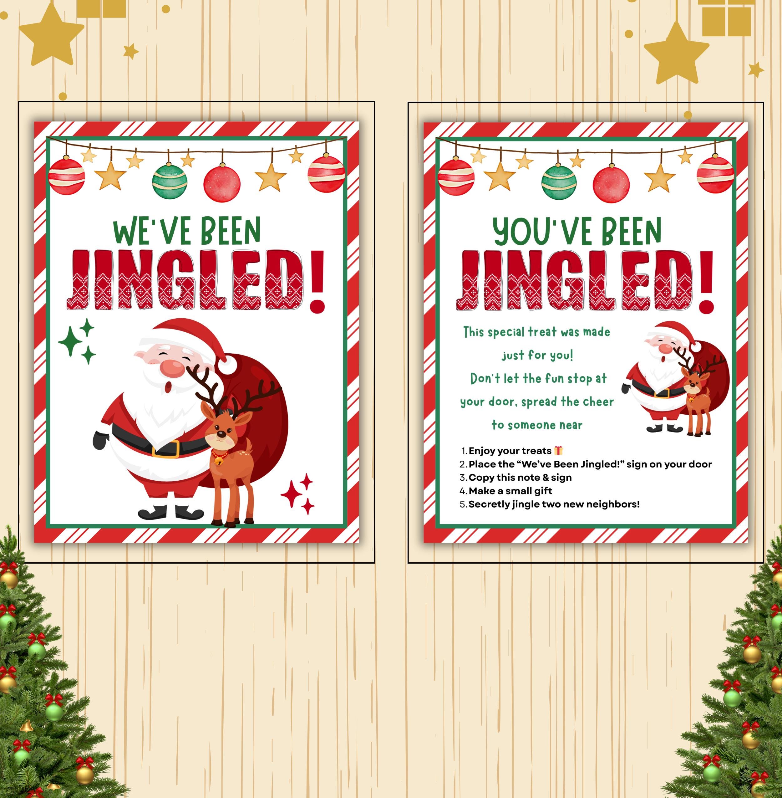 Editable You've Been JINGLED Printable |i Have Been JINGLED Tag ...