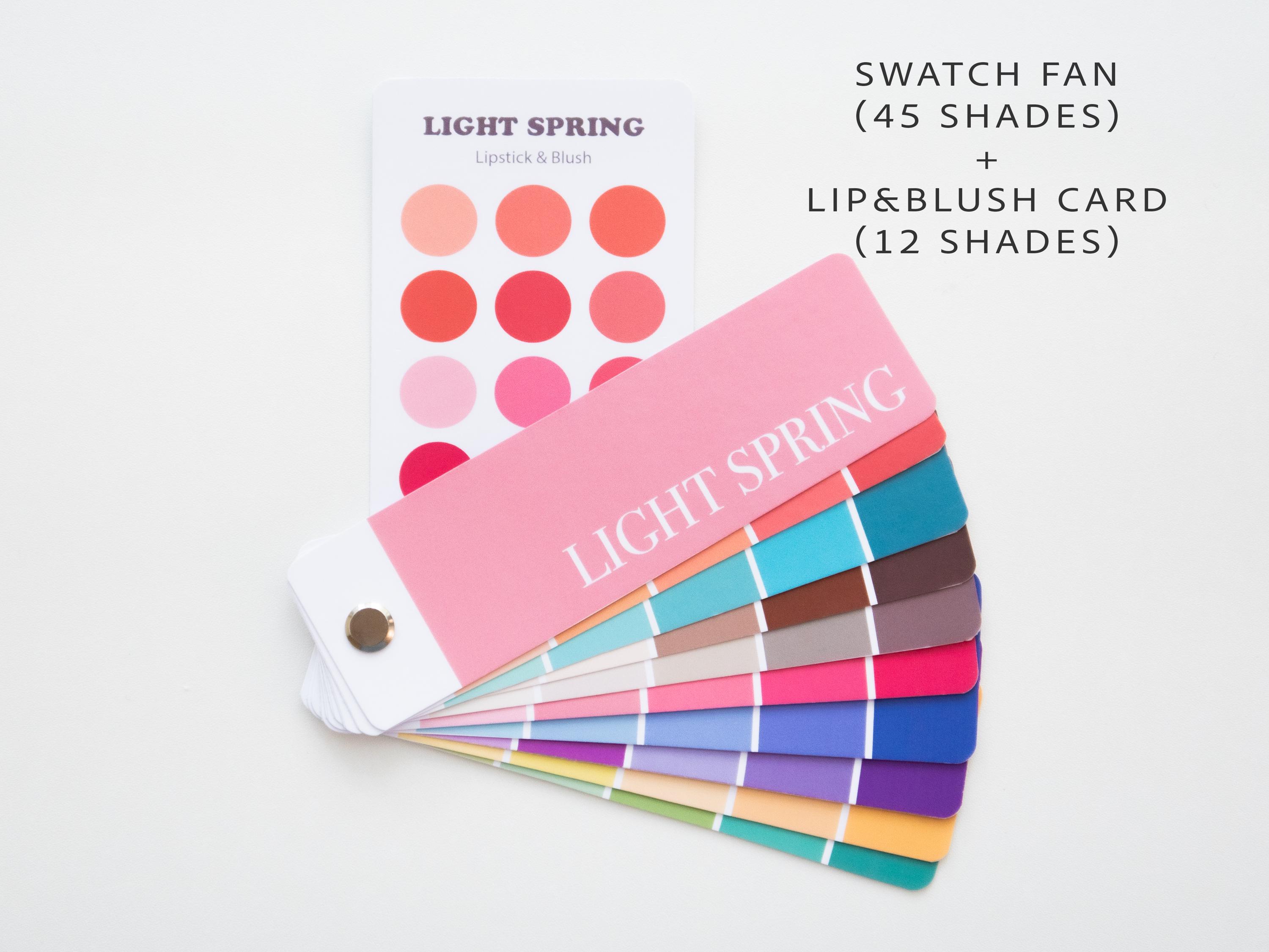 LIGHT SPRING Color Swatch Fan - Etsy