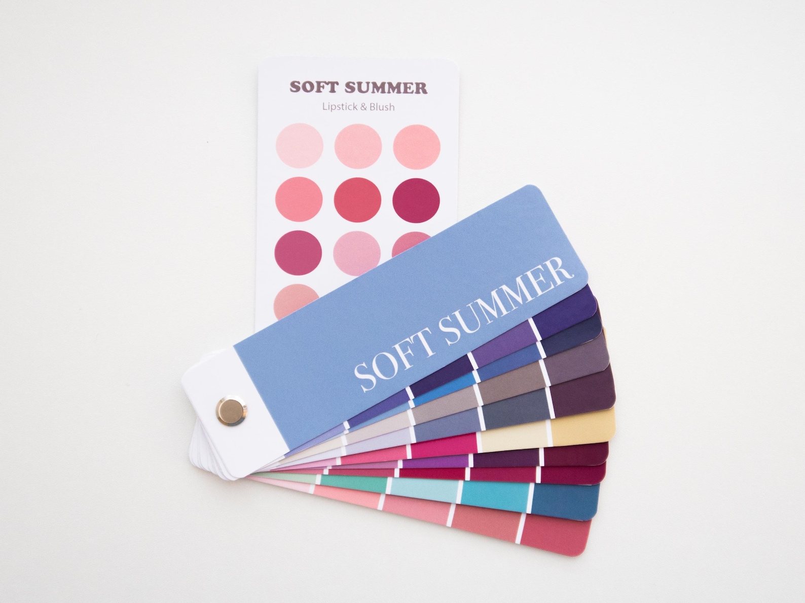 SOFT SUMMER Color Swatch Fan - Etsy