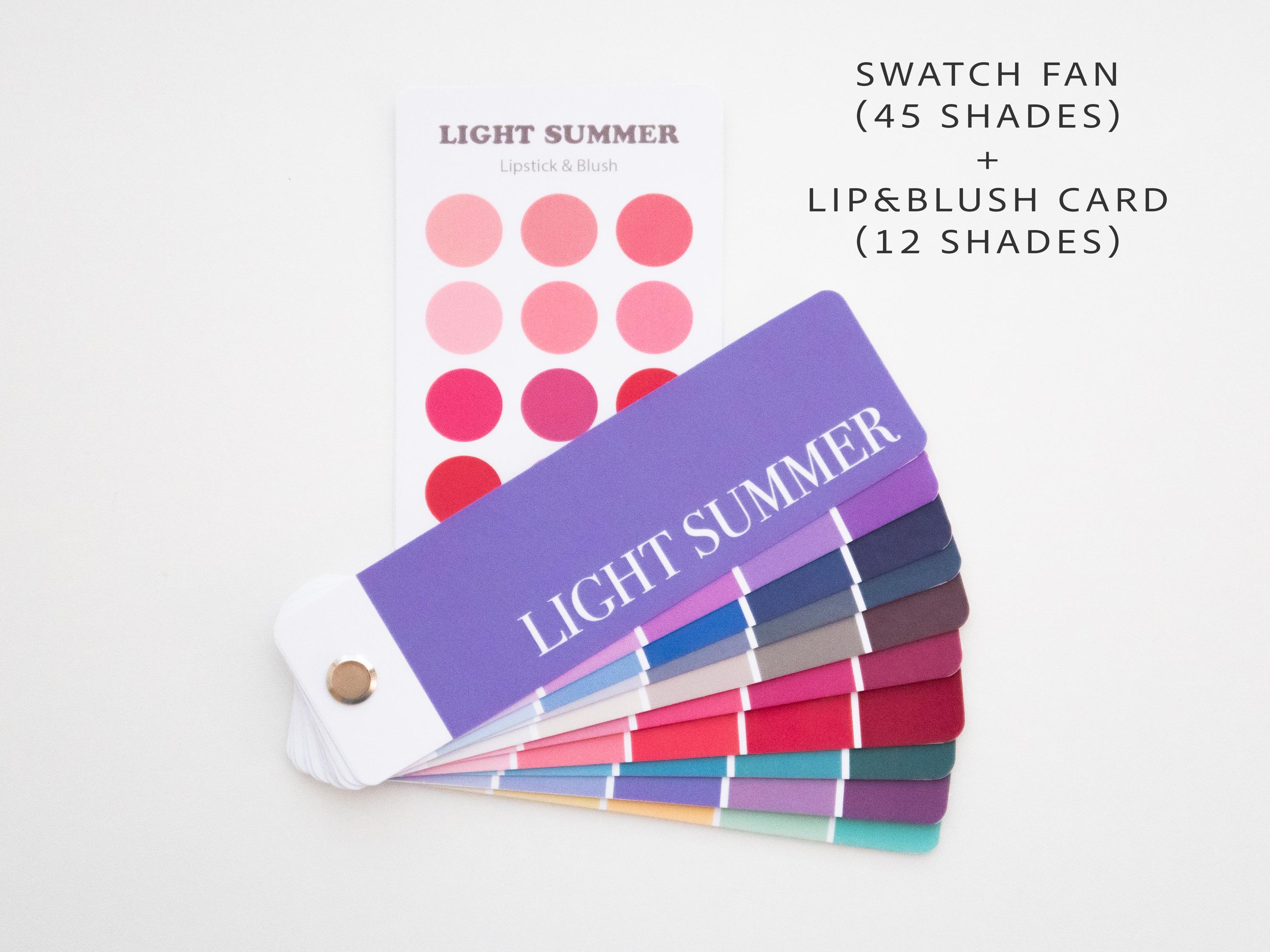 LIGHT SUMMER Color Swatch Fan - Etsy
