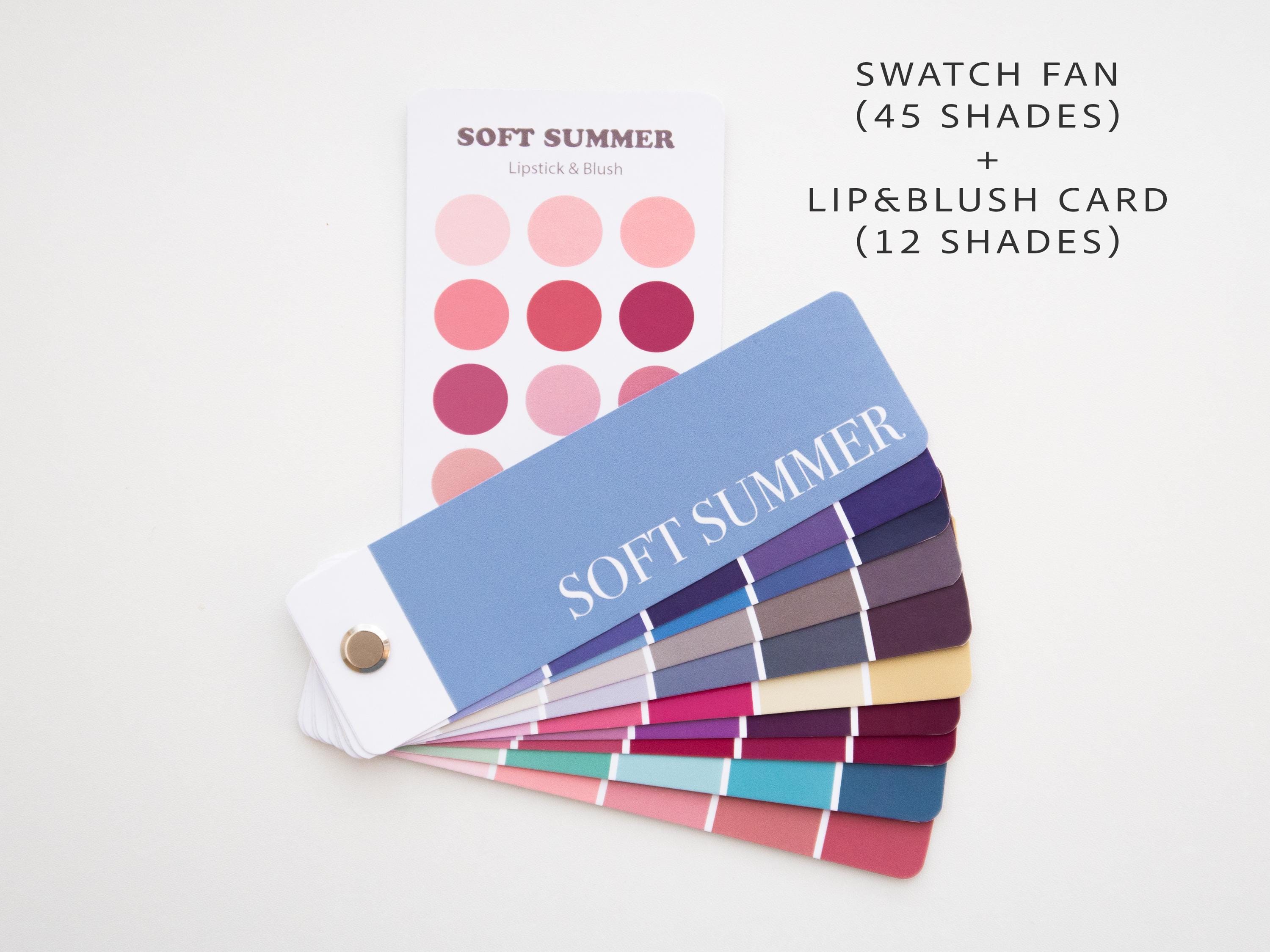 SOFT SUMMER Color Swatch Fan - Etsy