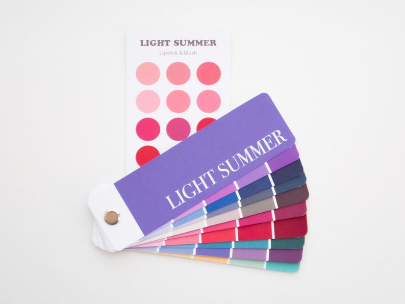 LIGHT SUMMER Color Swatch Fan - Etsy