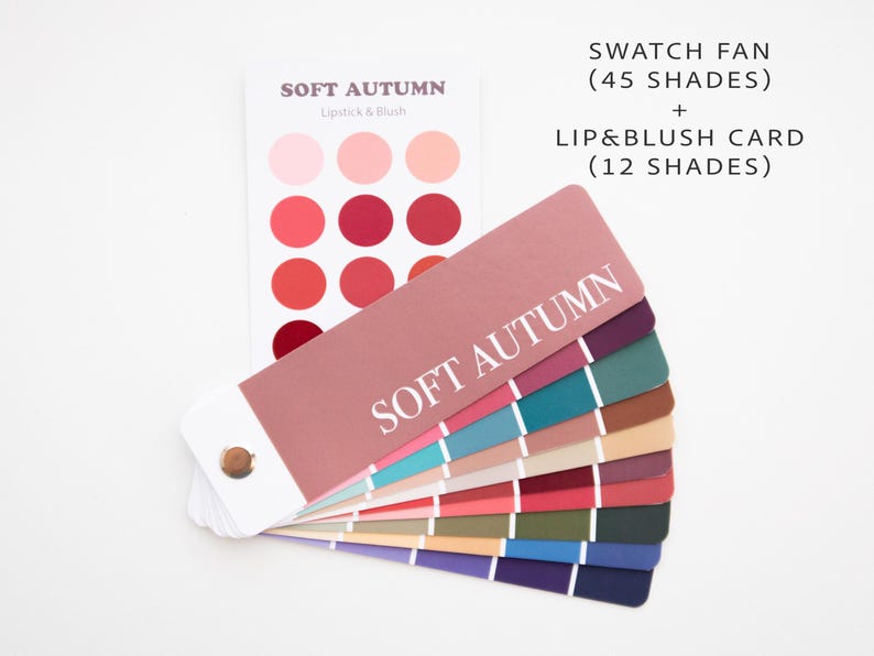 SOFT AUTUMN Color Swatch Fan - Etsy