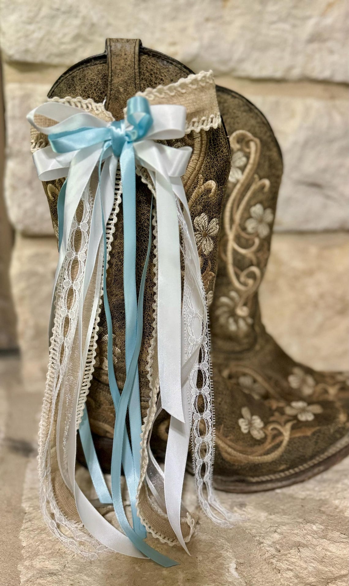 Wedding Bride Boot Bow Ribbons - Etsy