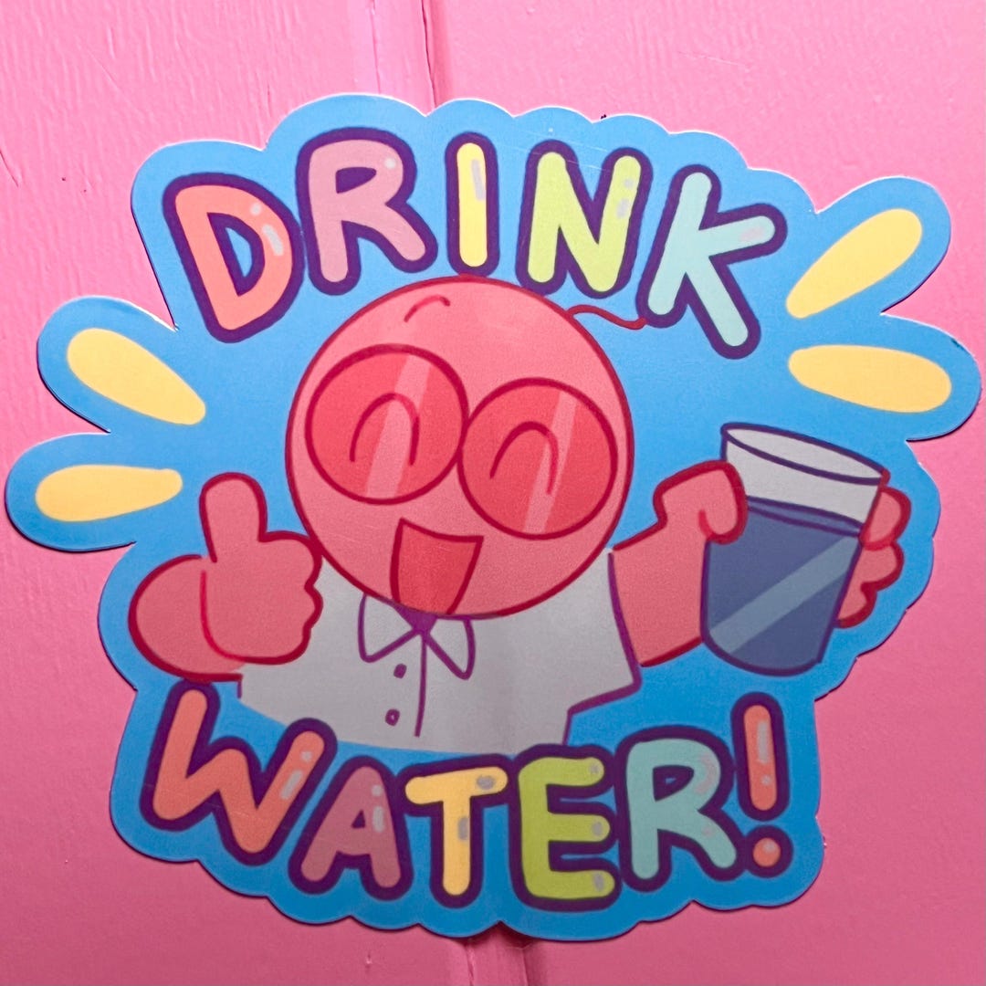 Smiling Friend Water Sticker - Etsy