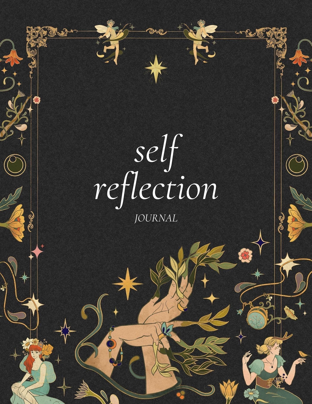 Gothic Reflection Cards | Dark Themed Inspirational Quote Cards for ...