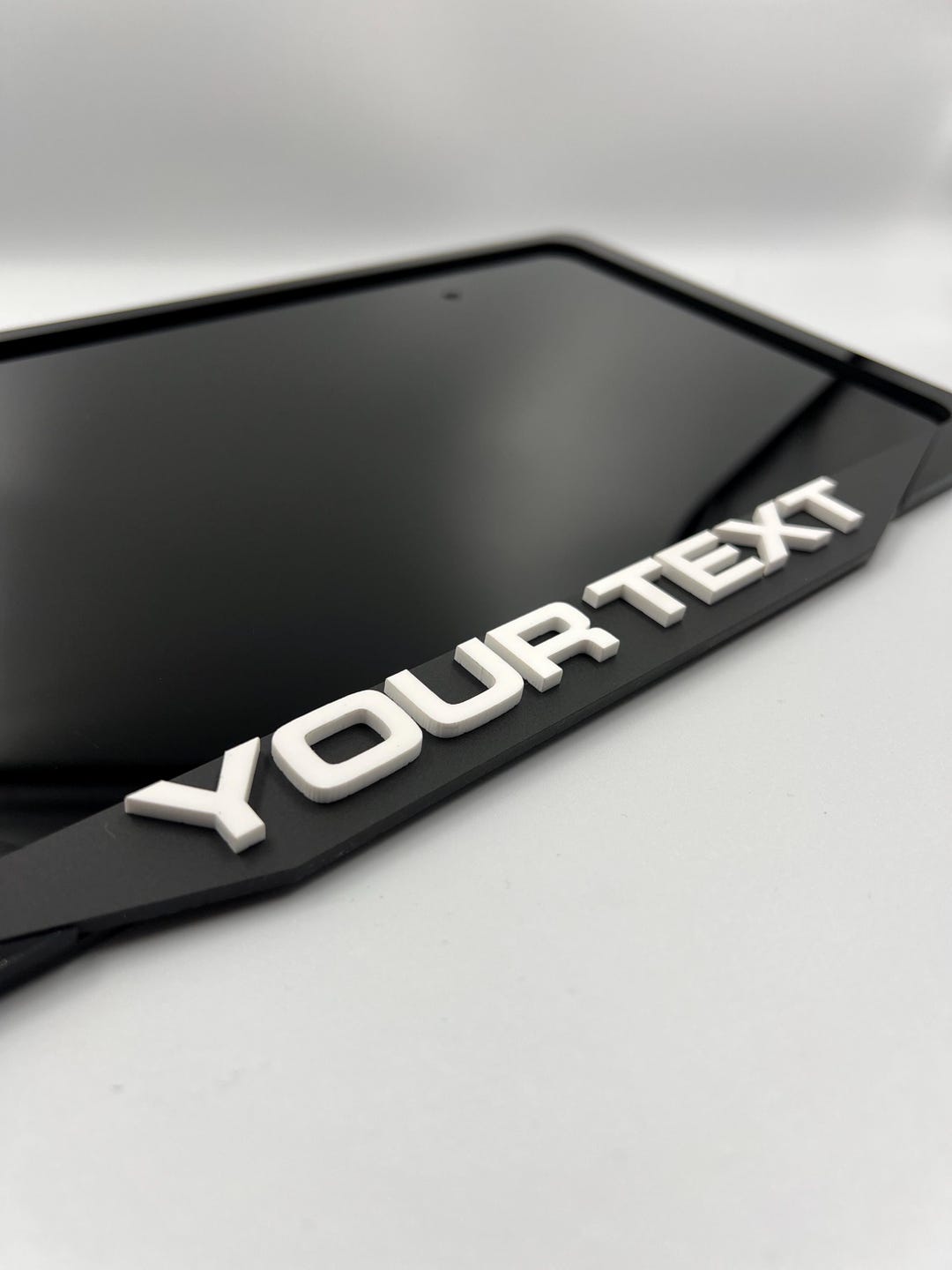 Personalized 3D Acrylic License Plate Frame: Custom Text Car Accessory ...