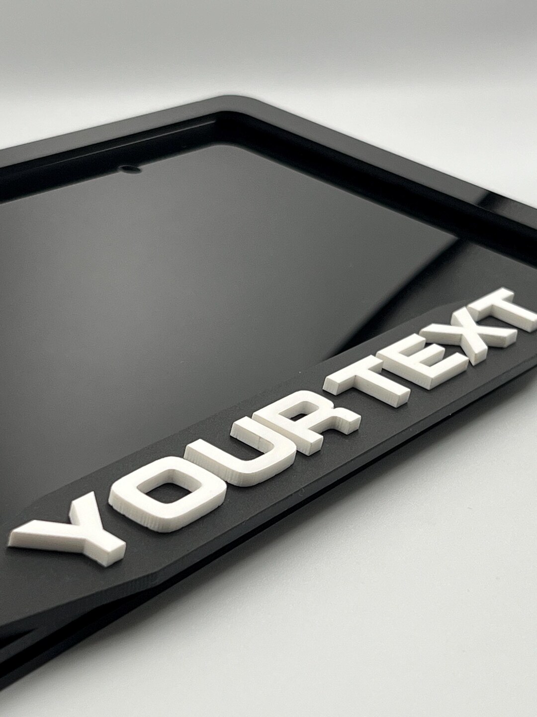 Personalized 3D Acrylic License Plate Frame: Custom Text Car Accessory ...