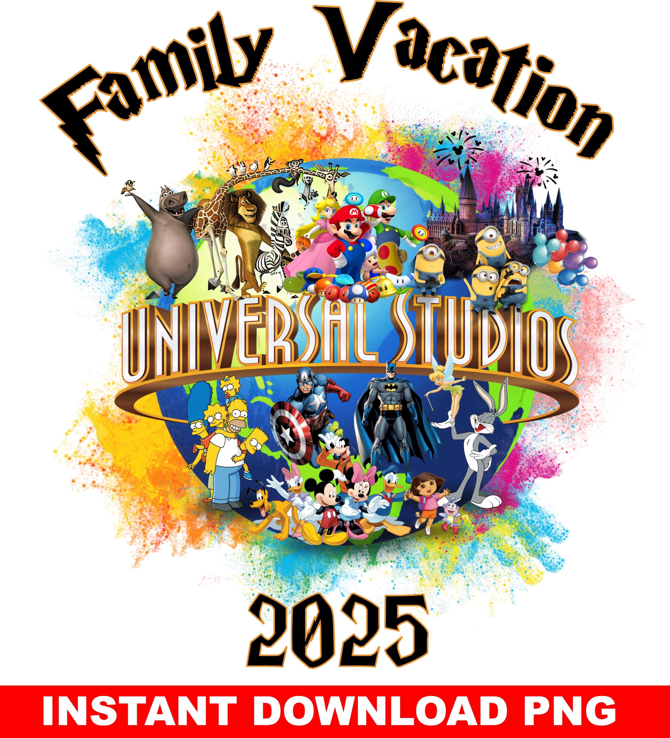 Universal Studios 2025 PNG, Family Vacation, Universal Studios Trip ...