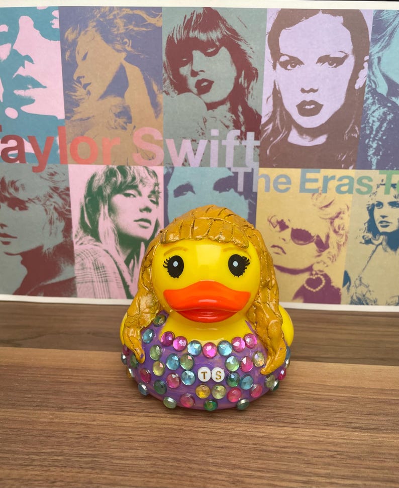 Taylor Swift Inspired Rubber Duck- Any Era You Want, Any Outfit, Fully ...